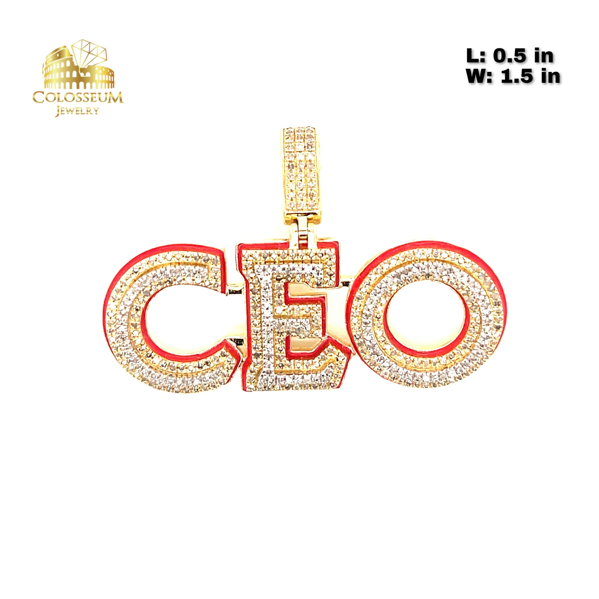 10K Signature CEO Diamond Pendant 0.83ctw
